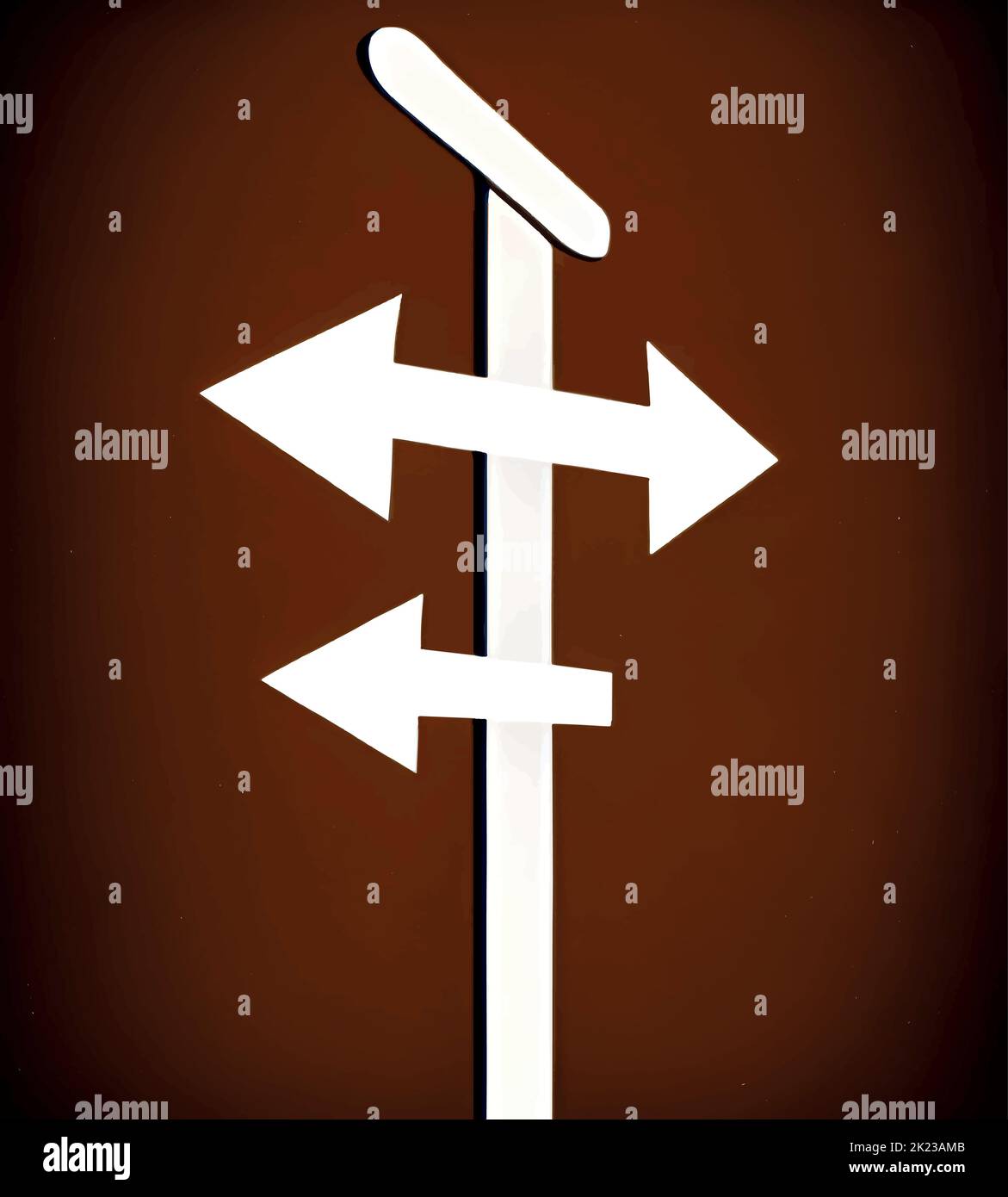 Signposts vector vectors hi-res stock photography and images - Alamy