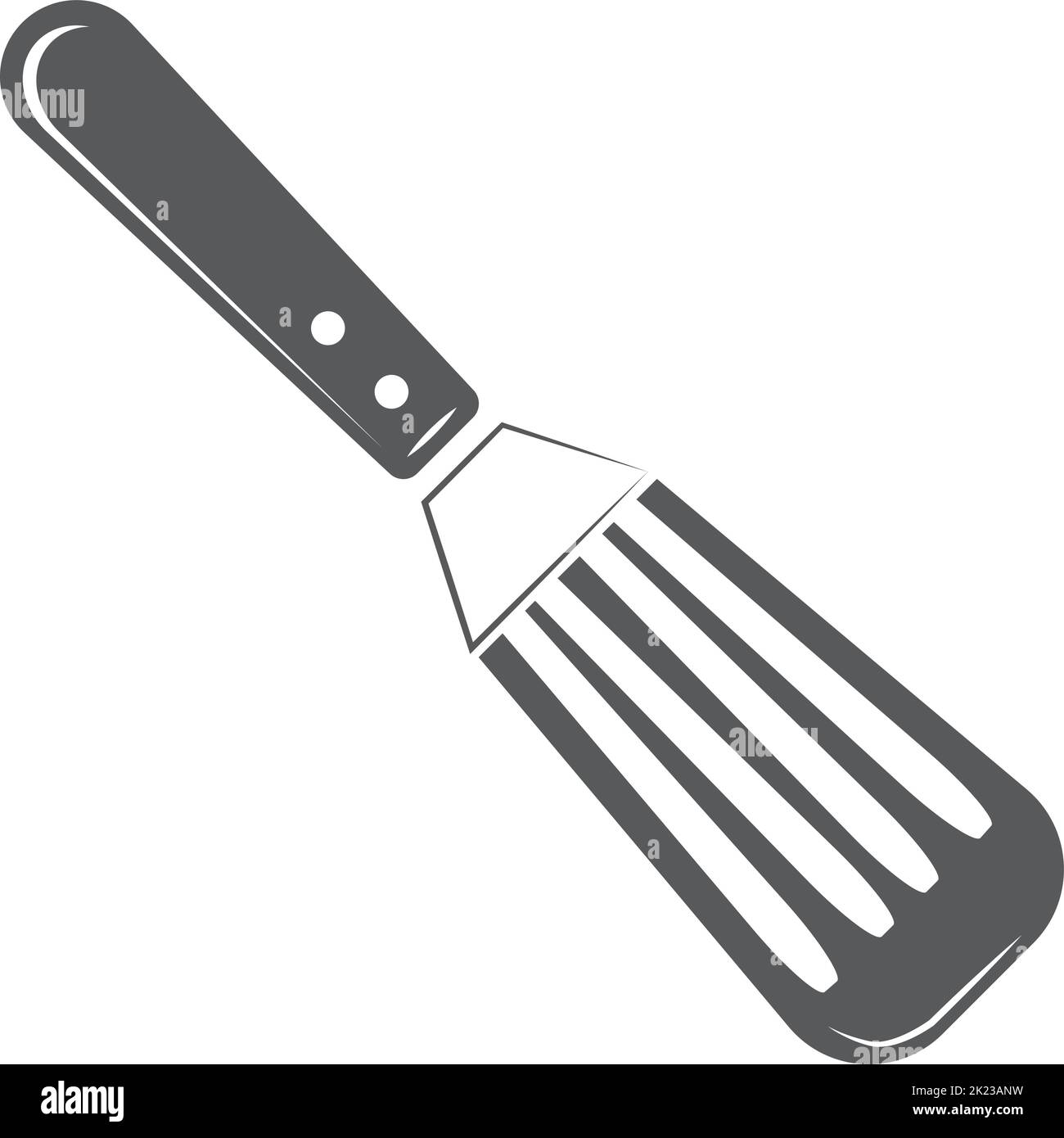 Spatula black icon. Cooking grill tool symbol Stock Vector Image & Art ...