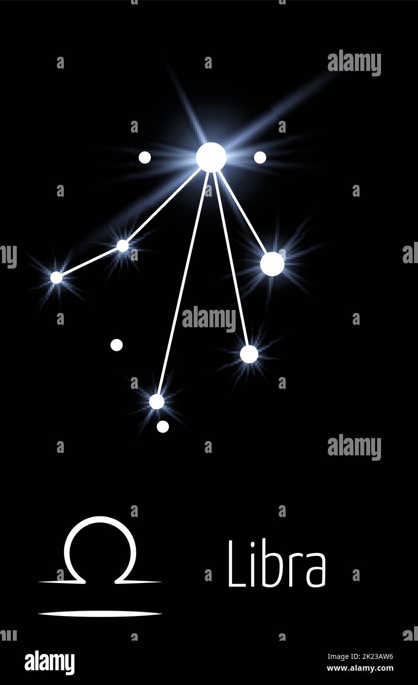 Libra constellation hi-res stock photography and images - Alamy