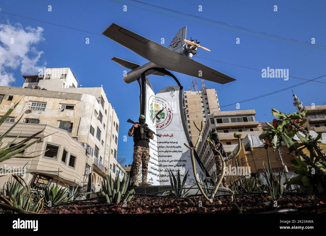 Gaza, Palestine. 21st Sep, 2022. A member of the Izz al-Din al-Qassam ...