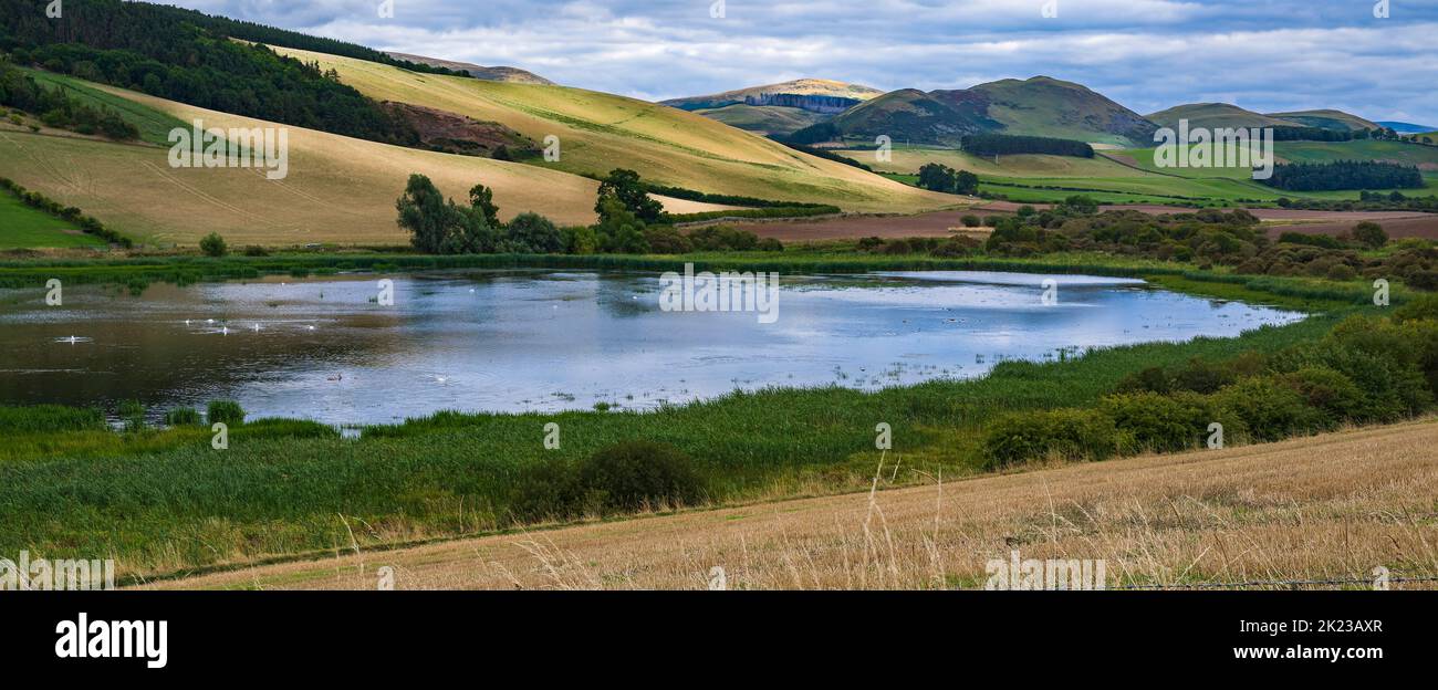 Kirk Yetholm, Scottish Borders, UK – View across Yetholm Loch looking ...