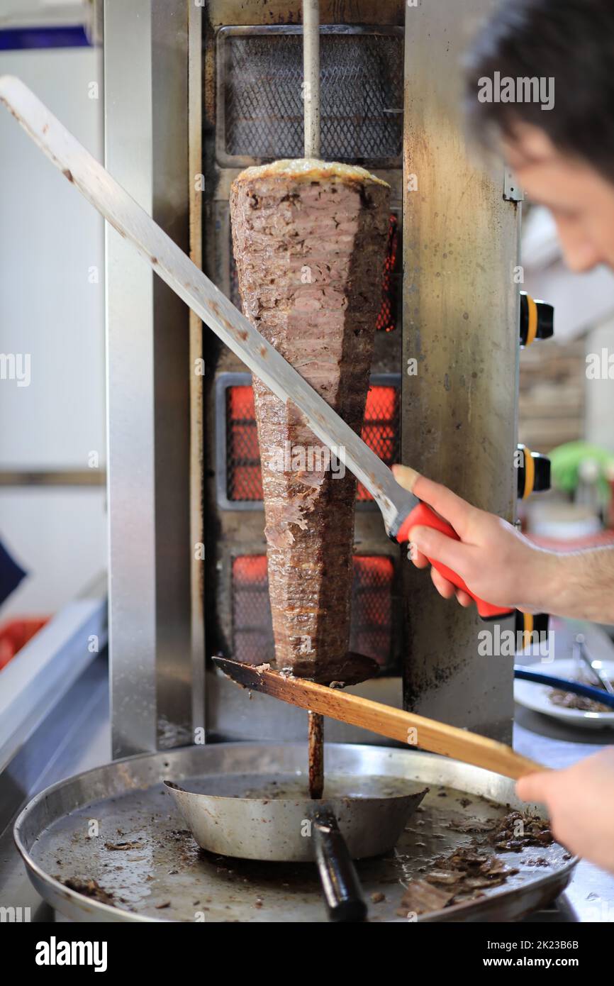 Doner kebab spit roast hi-res stock photography and images - Alamy