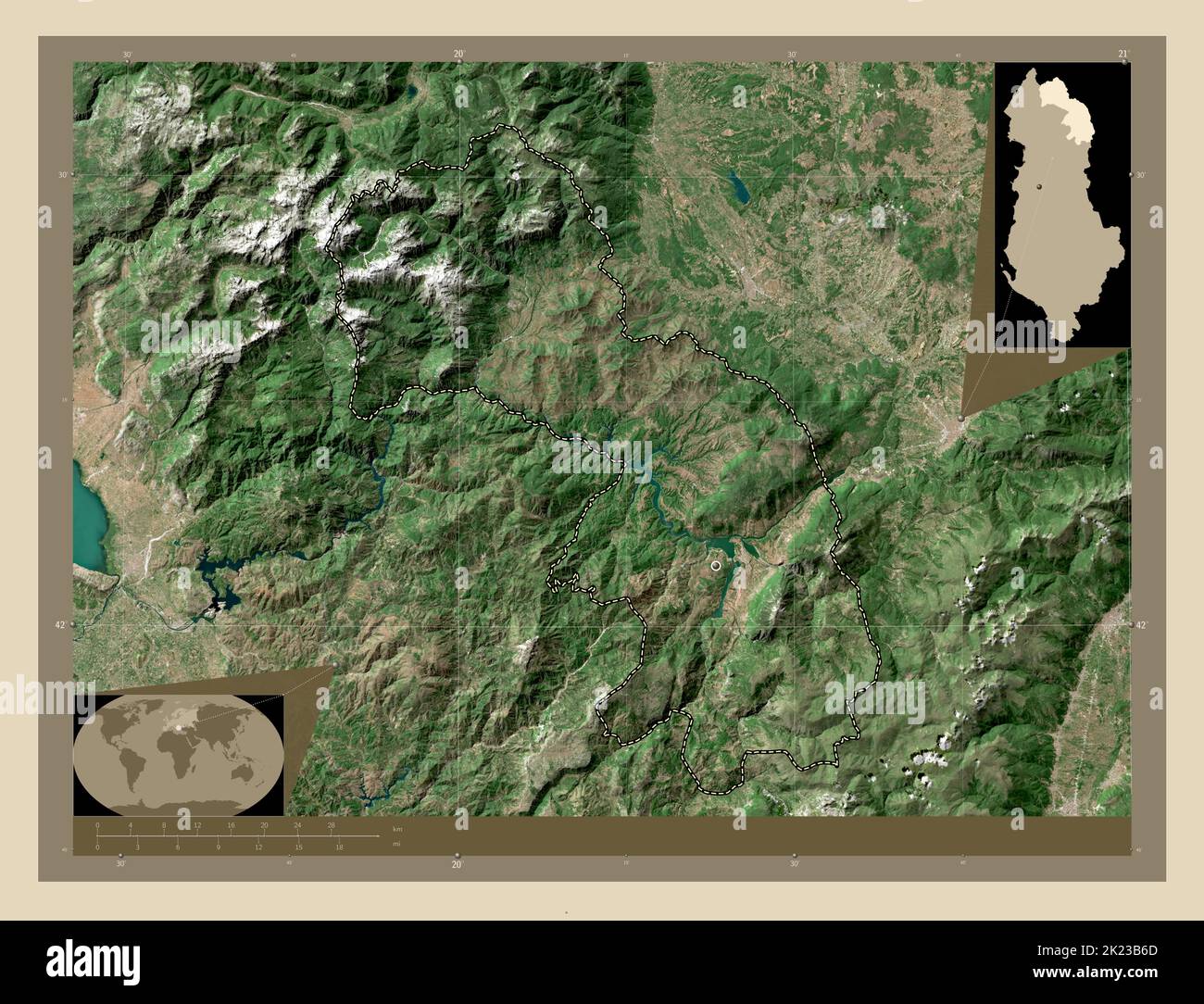 Kukes map hi-res stock photography and images - Alamy