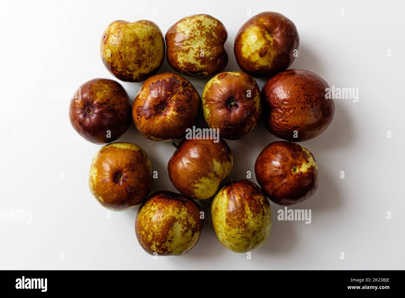 apple jujube on a white background Stock Photo - Alamy