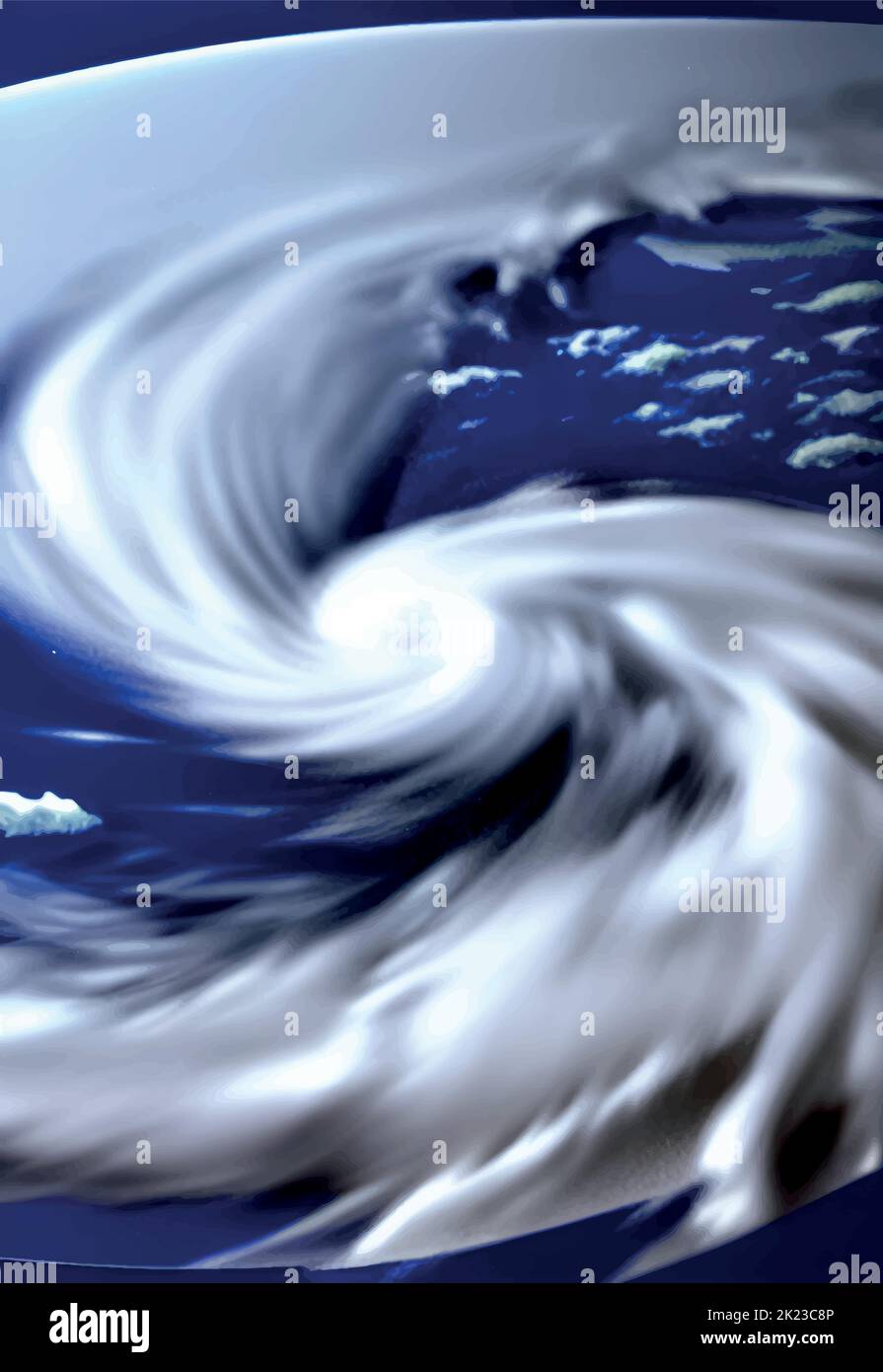 Cyclone satellite image Stock Vector Images - Alamy