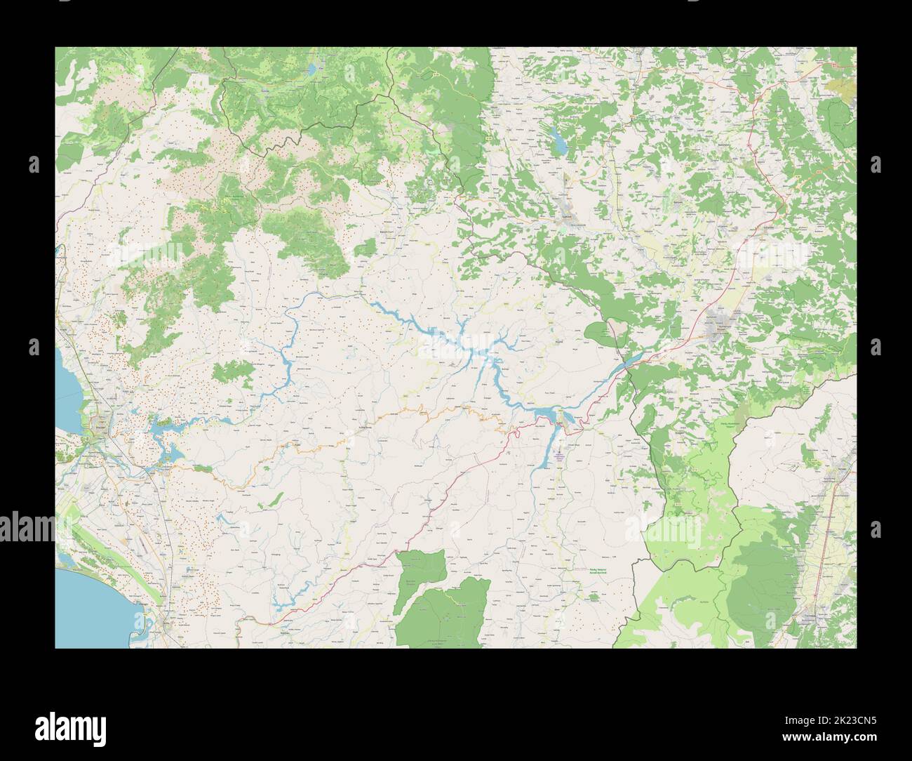 Kukes map hi-res stock photography and images - Alamy