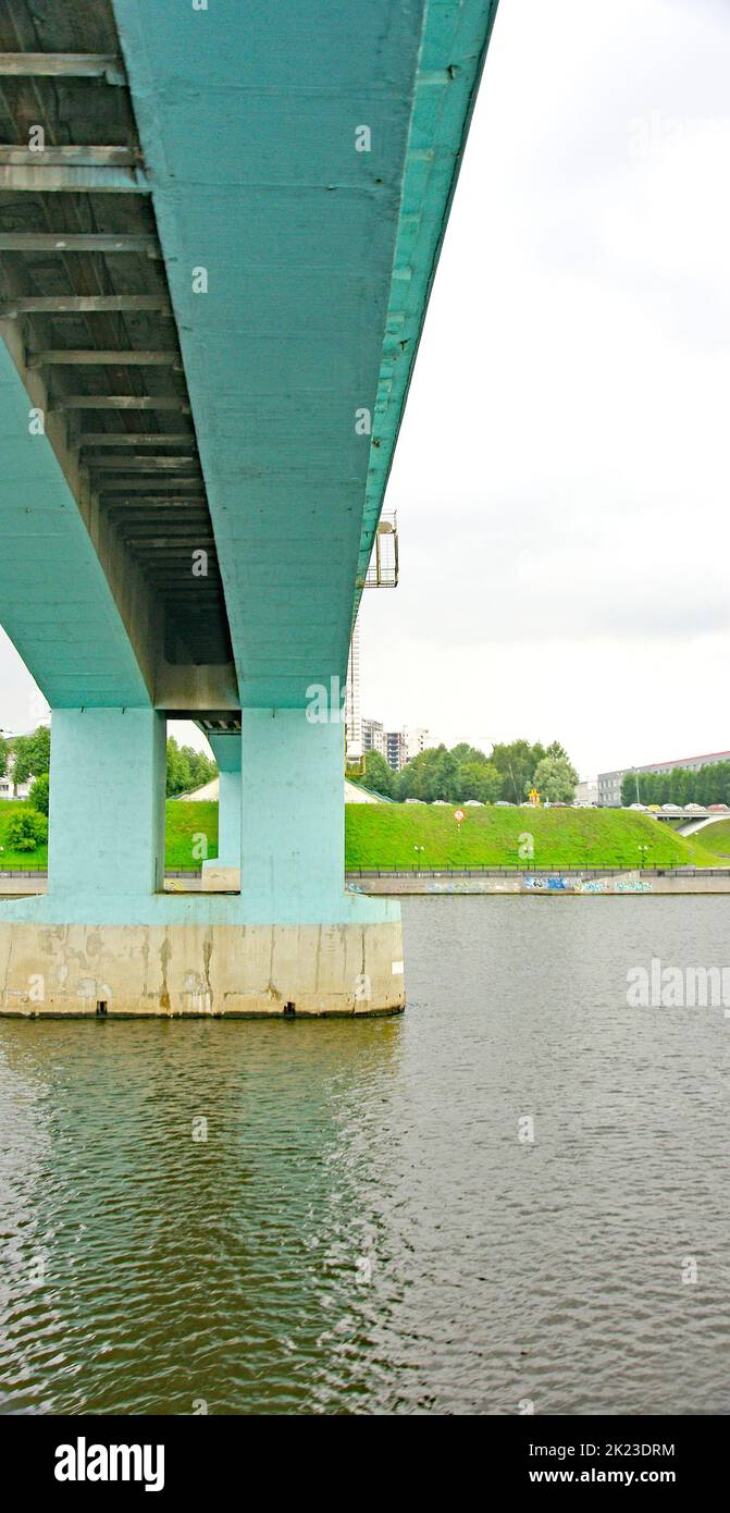 Bridge over river in the Russian Federation, Russia Stock Photo - Alamy