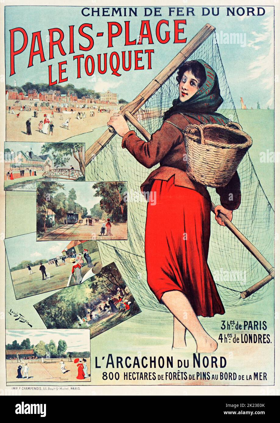 Paris-Plage Le Touquet - Chemin de Fer du Nord - Tauzin Louis, 1904 ...