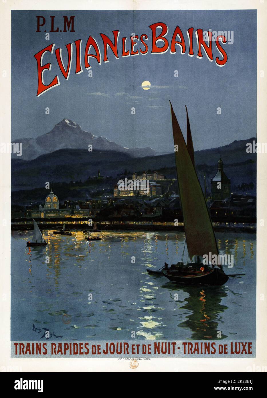 PLM Evian-les-Bains. Day and night fast trains. Luxury trains - Travel ...