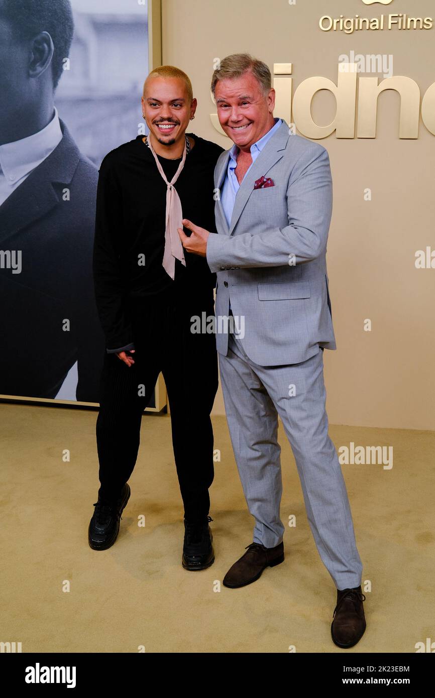 Los Angeles, CA, September 21, 2022. Evan Ross and Spencer Garrett ...