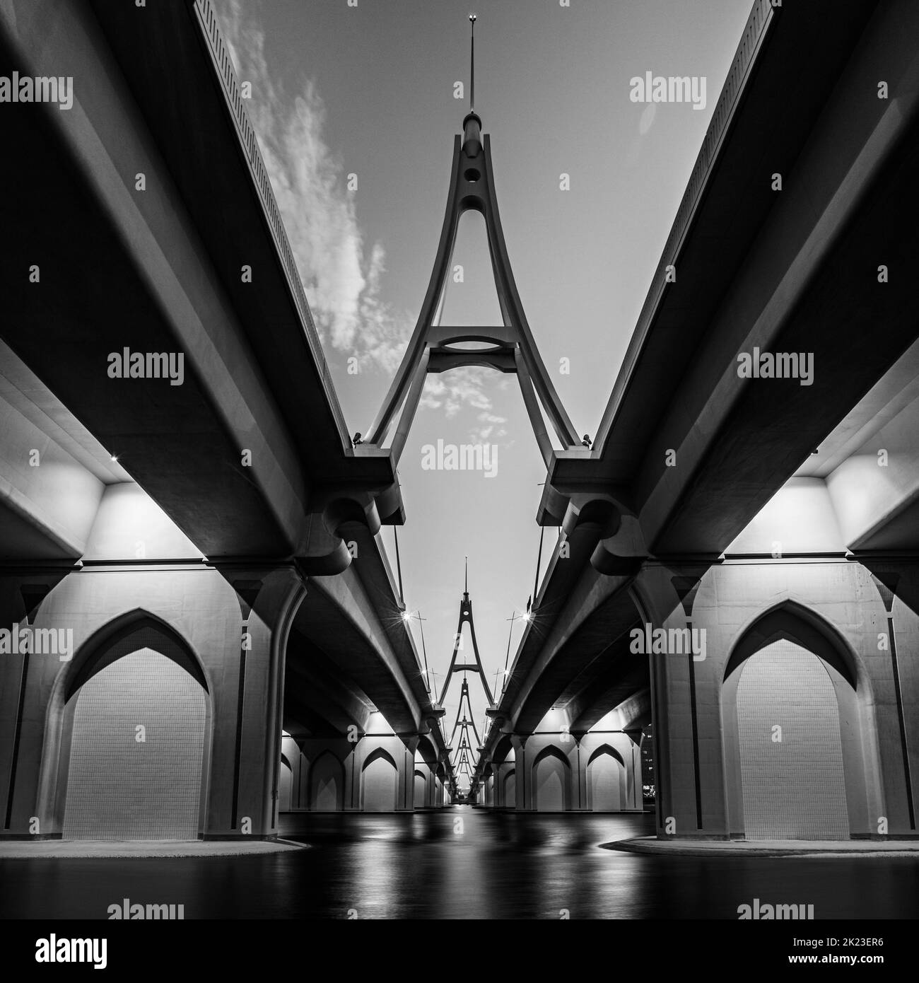 Business bay crossing bridge hi-res stock photography and images - Alamy