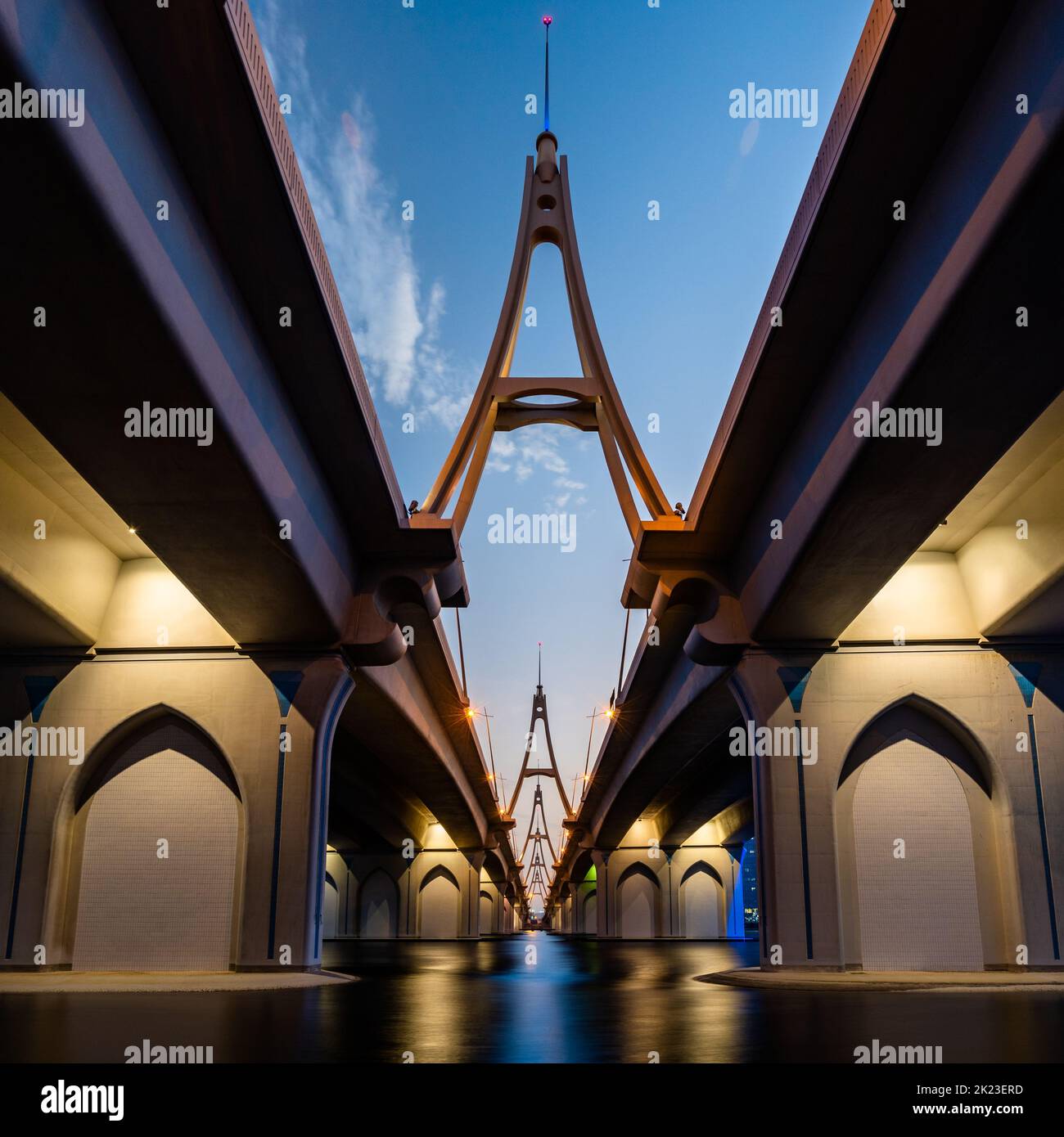 Business bay crossing bridge hi-res stock photography and images - Alamy