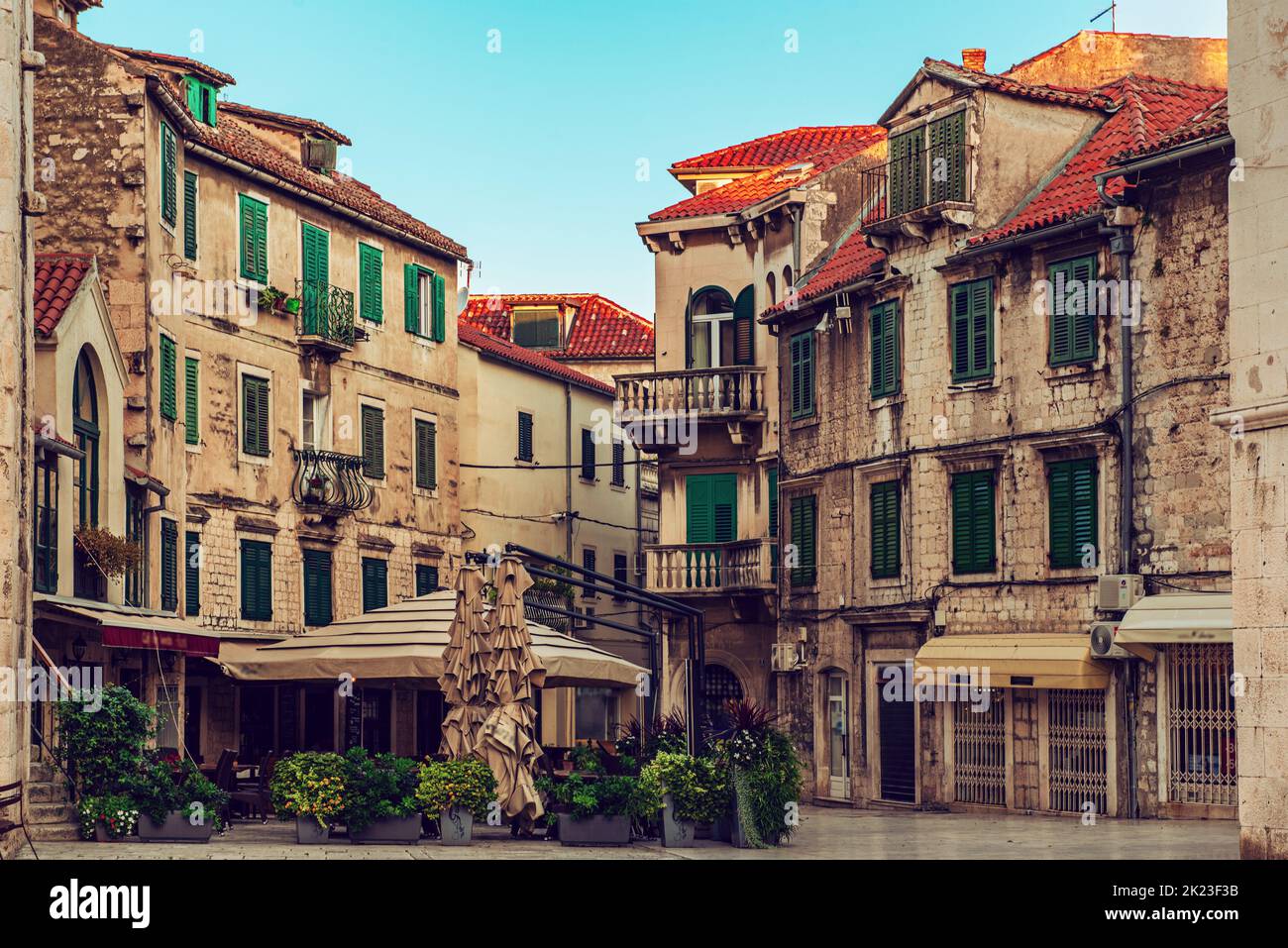 Fruit square in Split, Croatia Stock Photo - Alamy