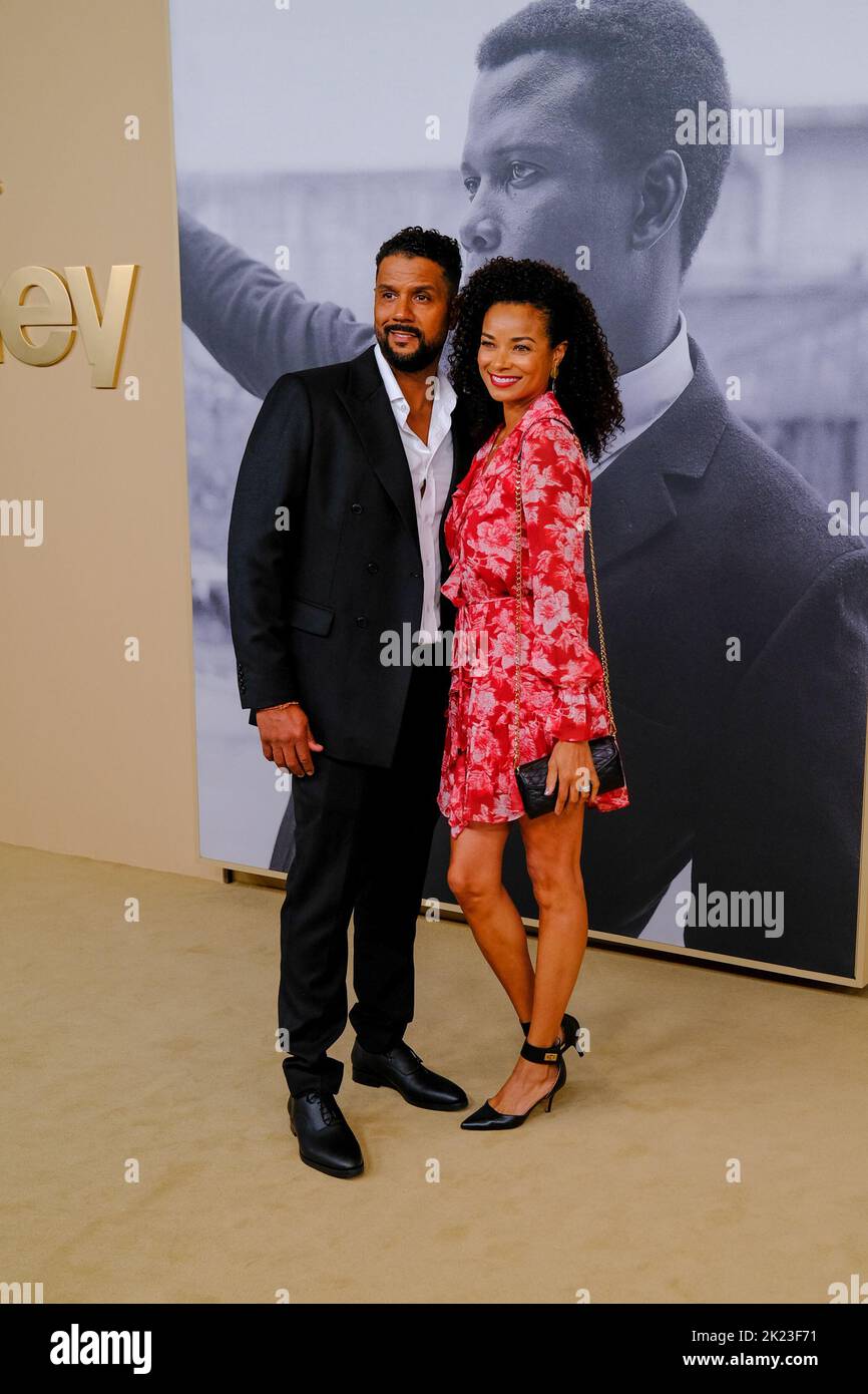 Los Angeles, CA, September 21, 2022. CJ Lindsey and Rochelle Aytes ...