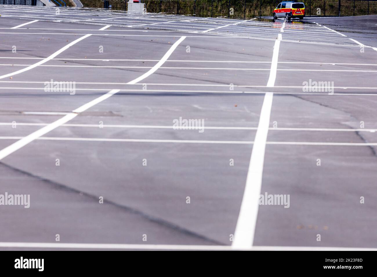 Rostock, Germany. 22nd Sep, 2022. The parking spaces of the new car ...