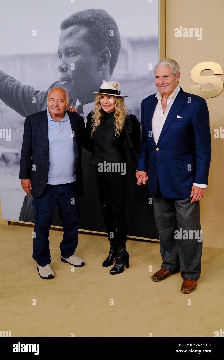 Los Angeles, CA, September 21, 2022. Burt Young, Dyan Cannon, and ...