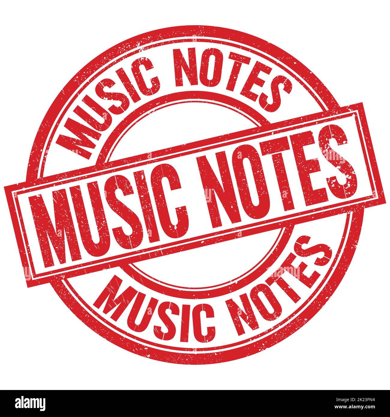 MUSIC NOTES text written word on red round stamp sign Stock Photo - Alamy