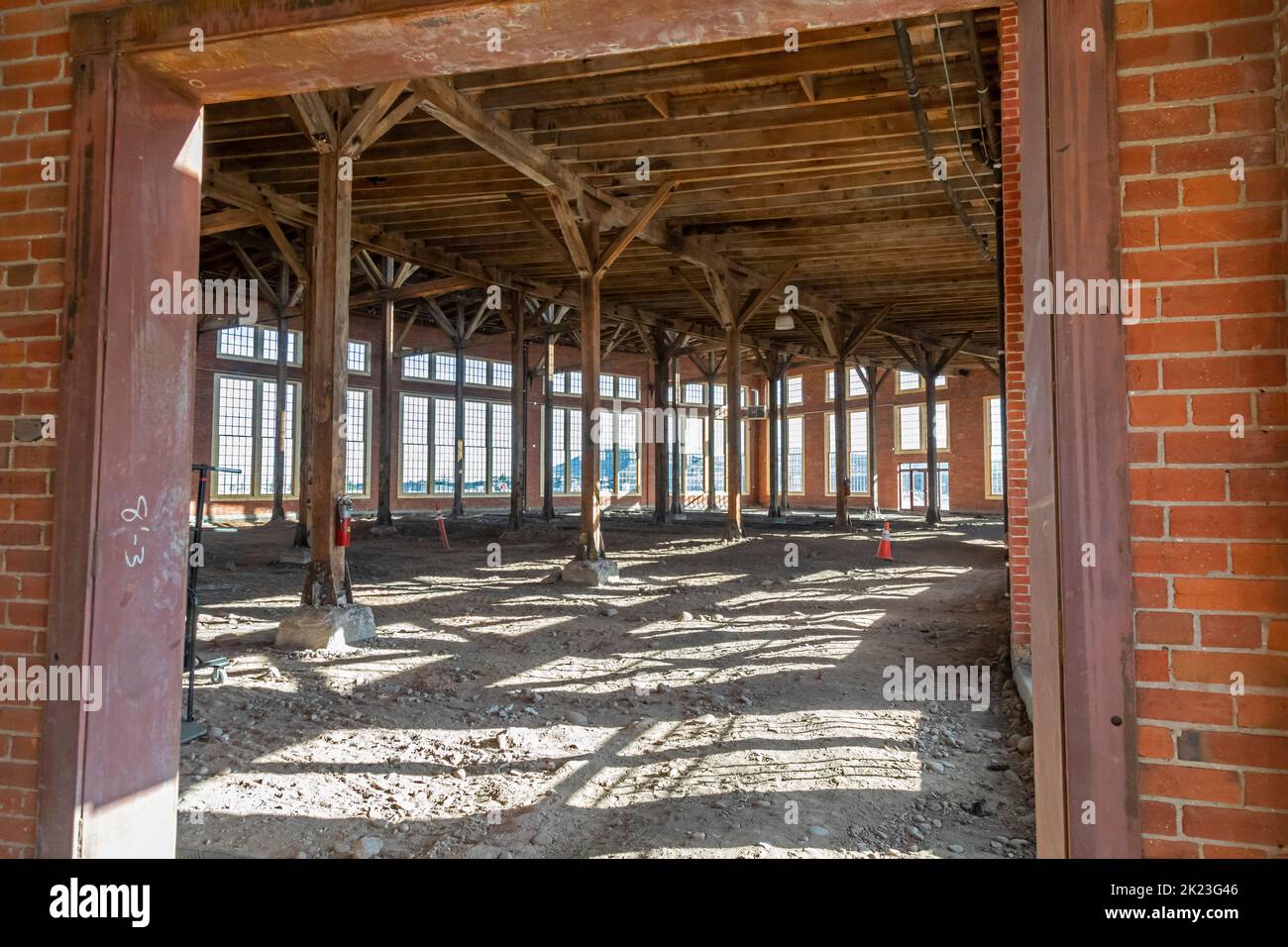 Evanston, Wyoming - The historic roundhouse and railyards, built by the ...