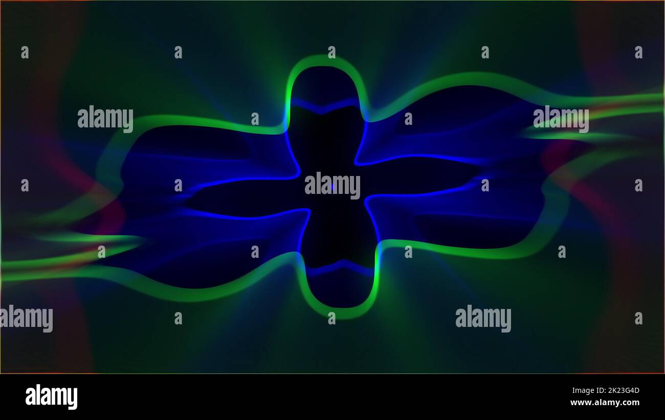 Abstract glow lines. Computer generated 3d render Stock Photo - Alamy