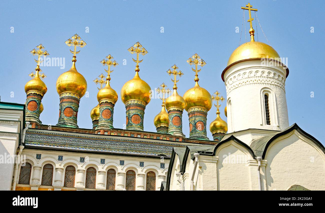 Orthodox Church inside the Kremlin compound, Russian Federation, Russia ...