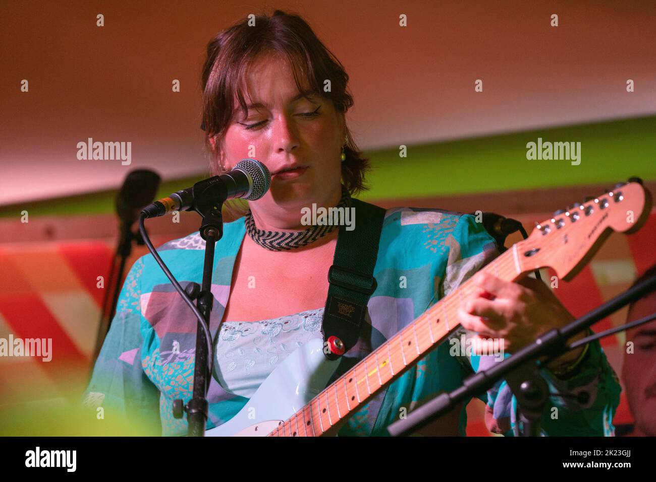 Katy J Pearson plays the Merchandise Stage on Day Two of the Green Man ...