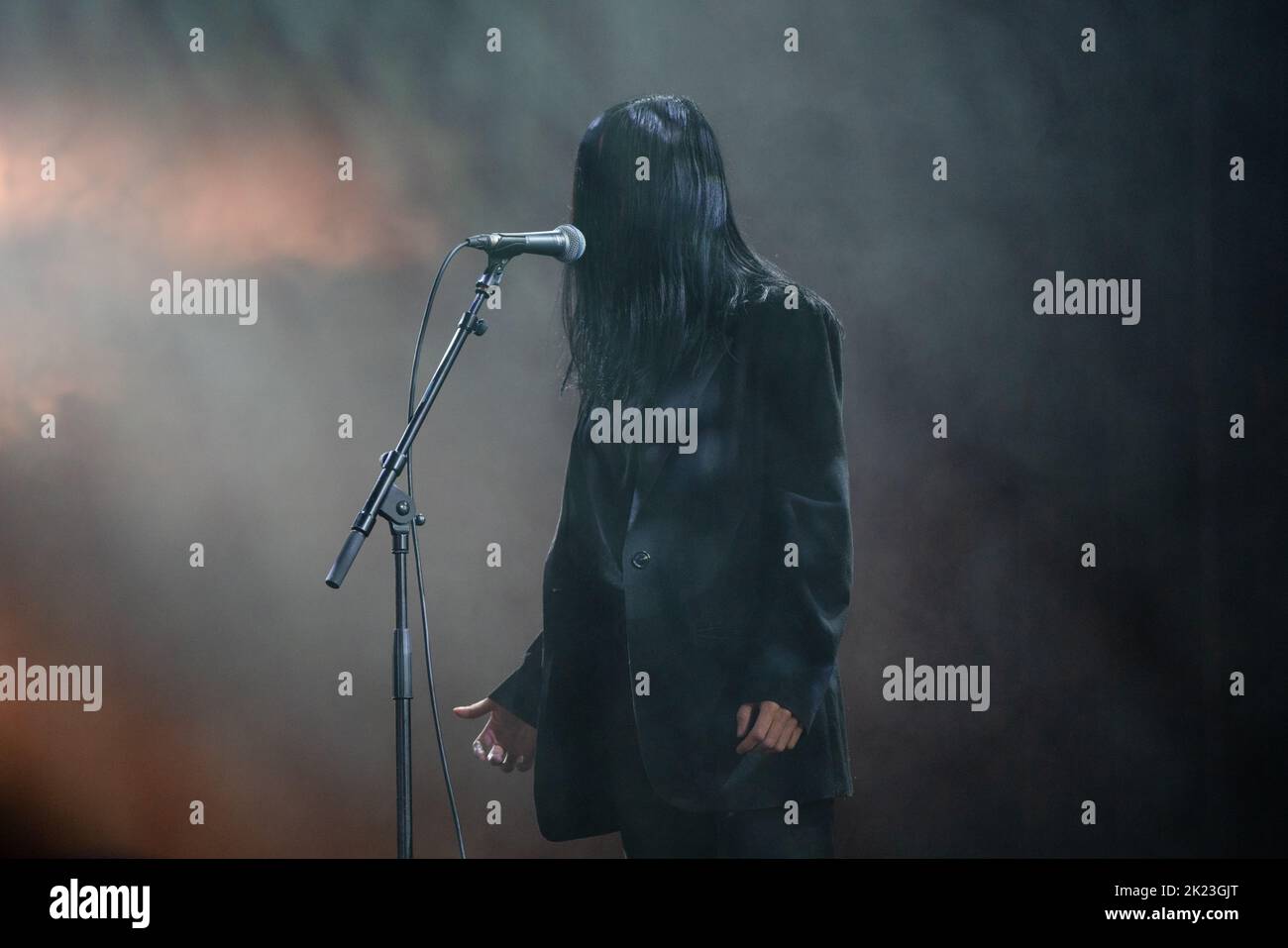 Actor and singer Keeley Forsyth on the Far Out Stage at he Green Man ...