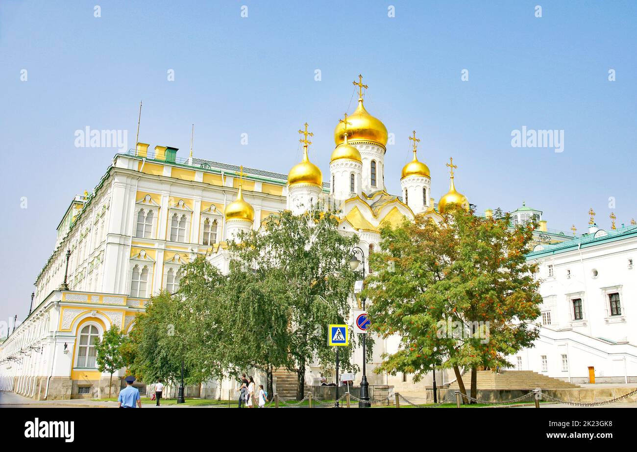 Orthodox Church inside the Kremlin compound, Russian Federation, Russia ...