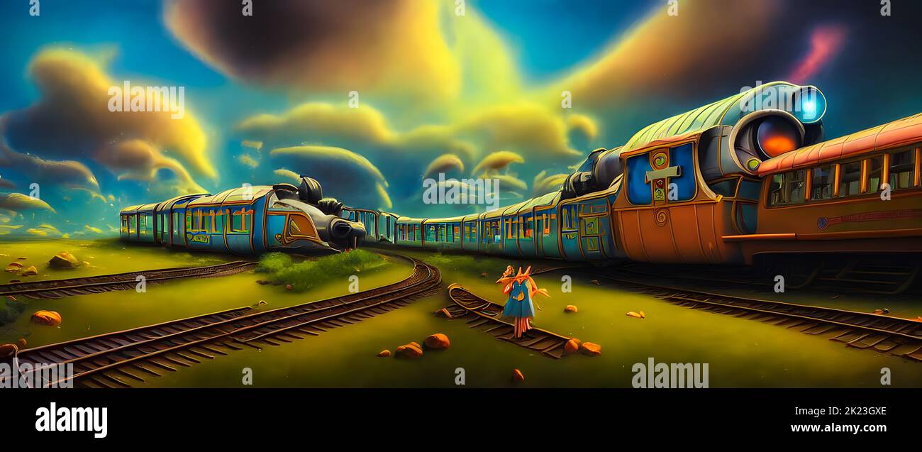 Railroad cargo painting hi-res stock photography and images - Alamy