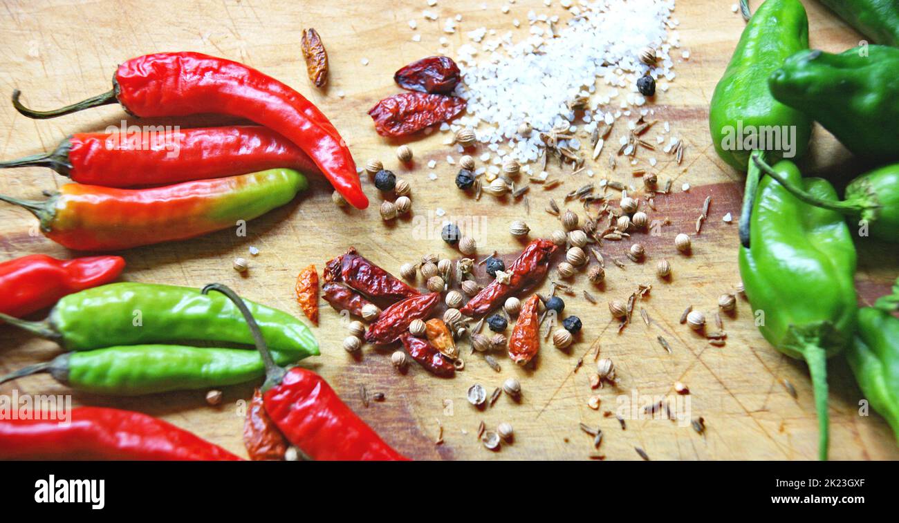Red chilli processing hi-res stock photography and images - Alamy