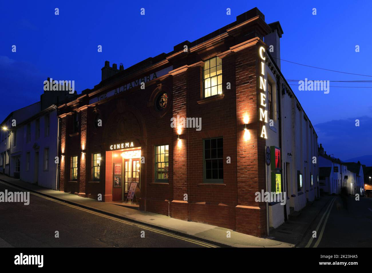 The Keswick Alhambra Cinema, Keswick town, Lake District National Park ...
