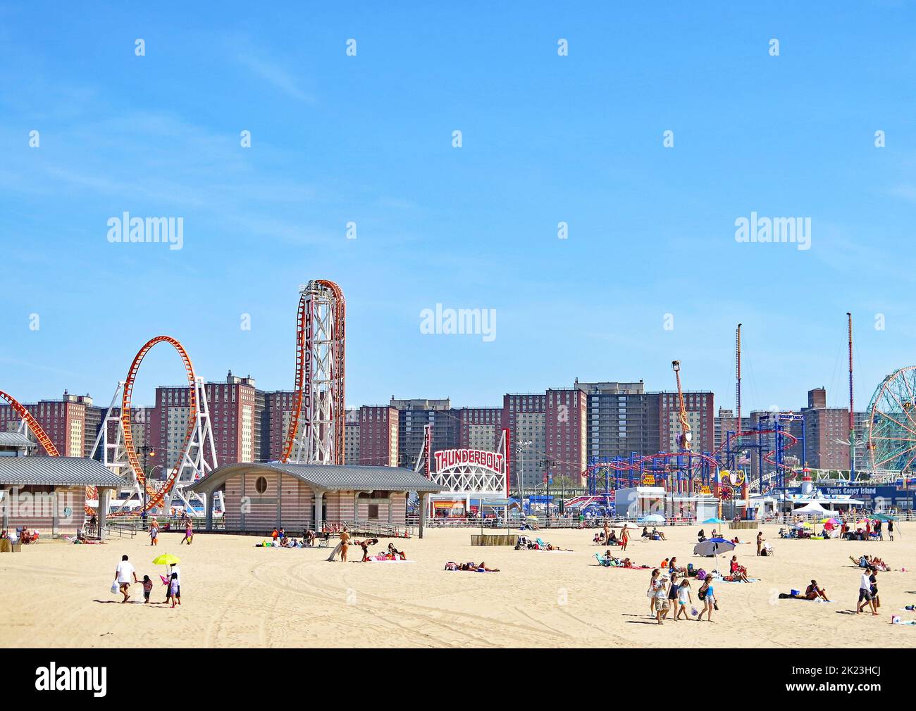 Coney Island Seaside Fair, New York, USA Stock Photo - Alamy