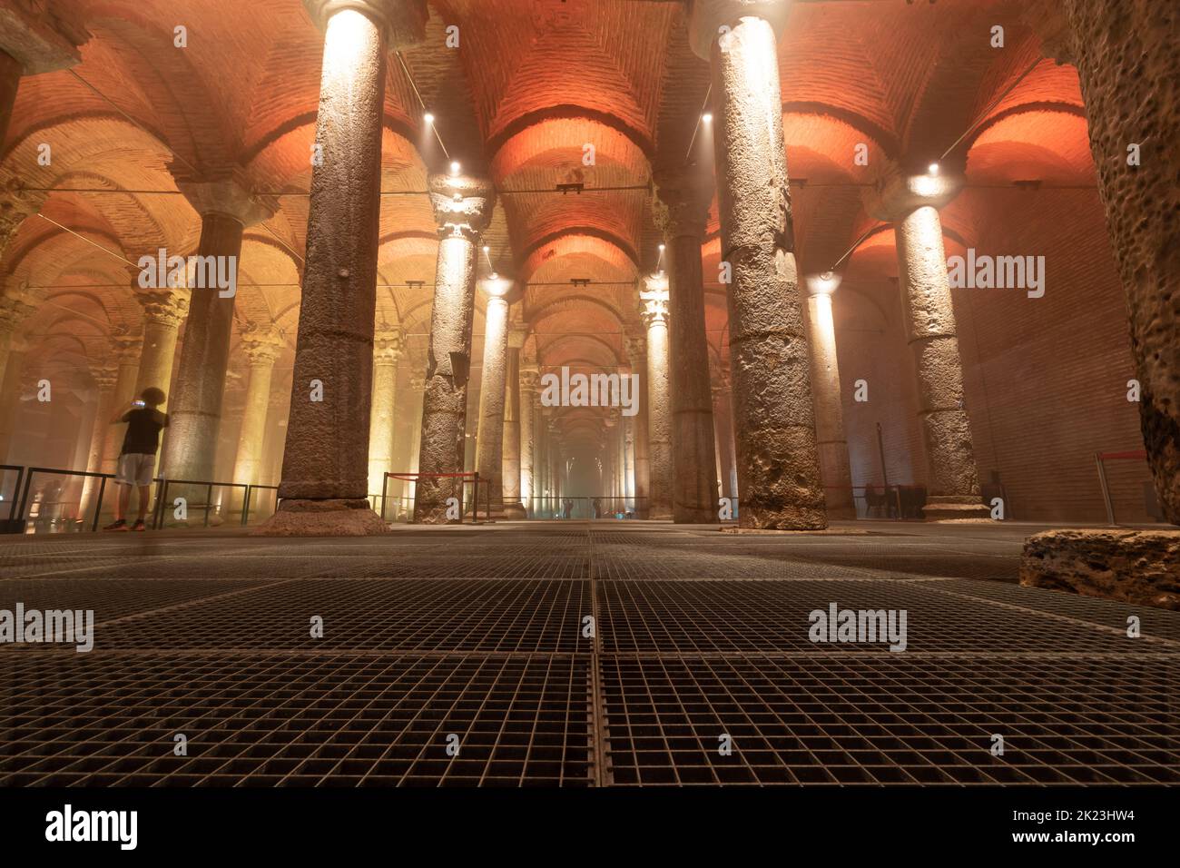 Basilica Cistern. Travel to Istanbul background photo. Byzantine ...