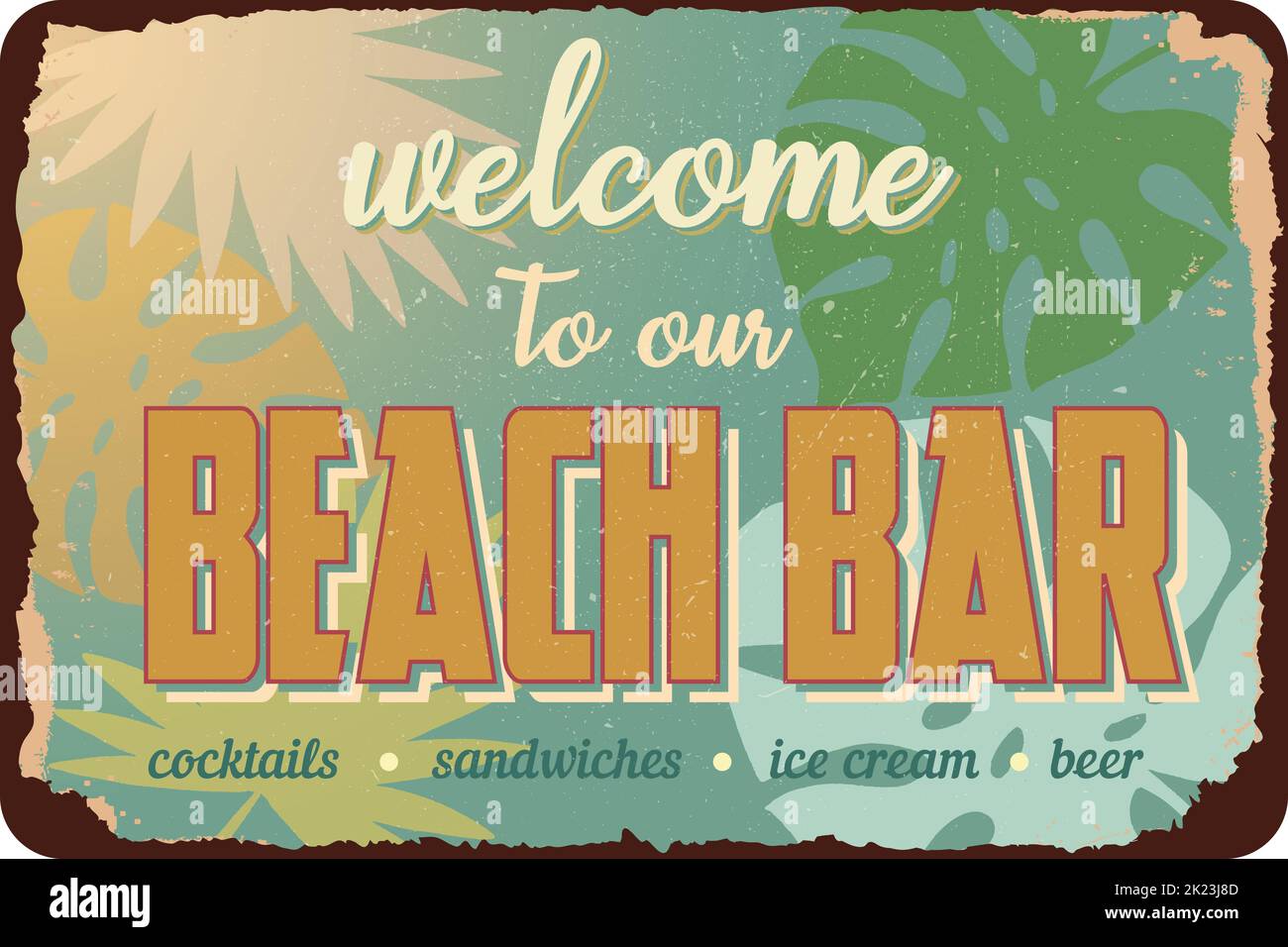 Aloha welcome sign Stock Vector Images - Alamy