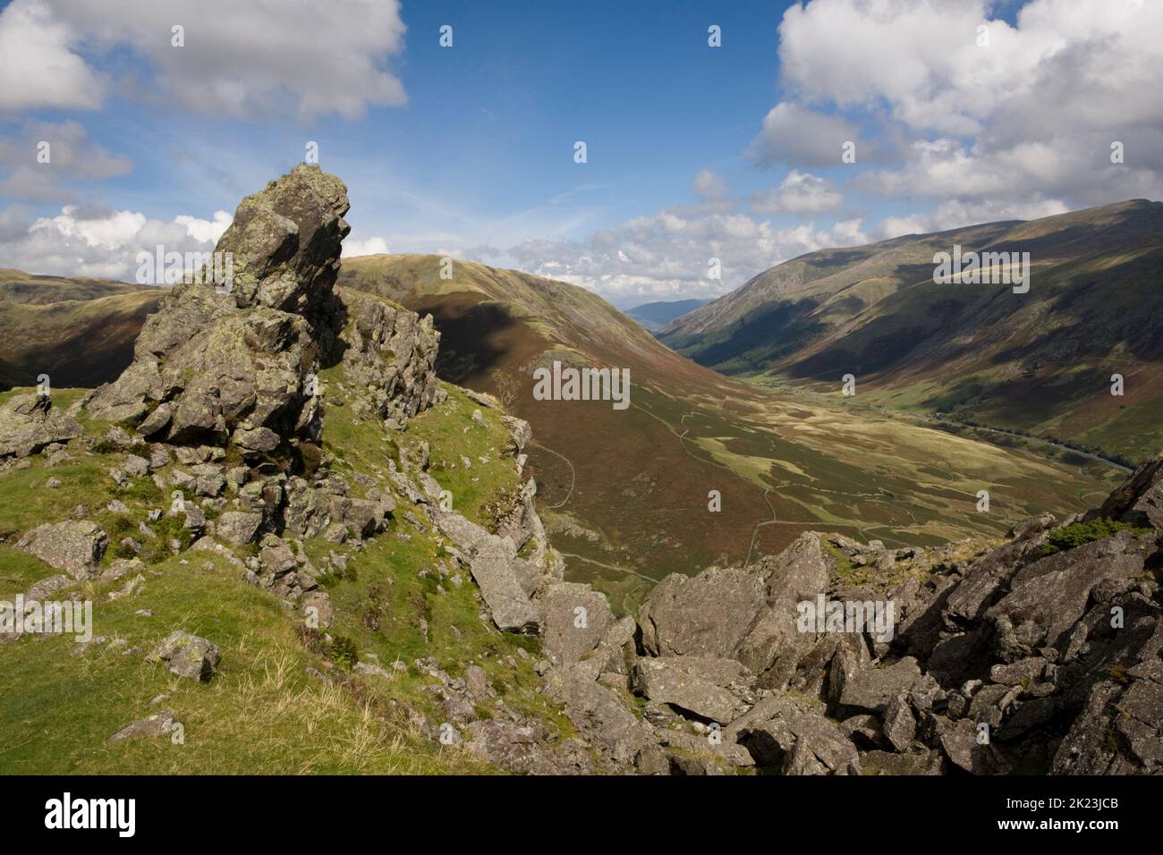 The top of Helm Crag, known locally as "The Lion and the Lamb ...