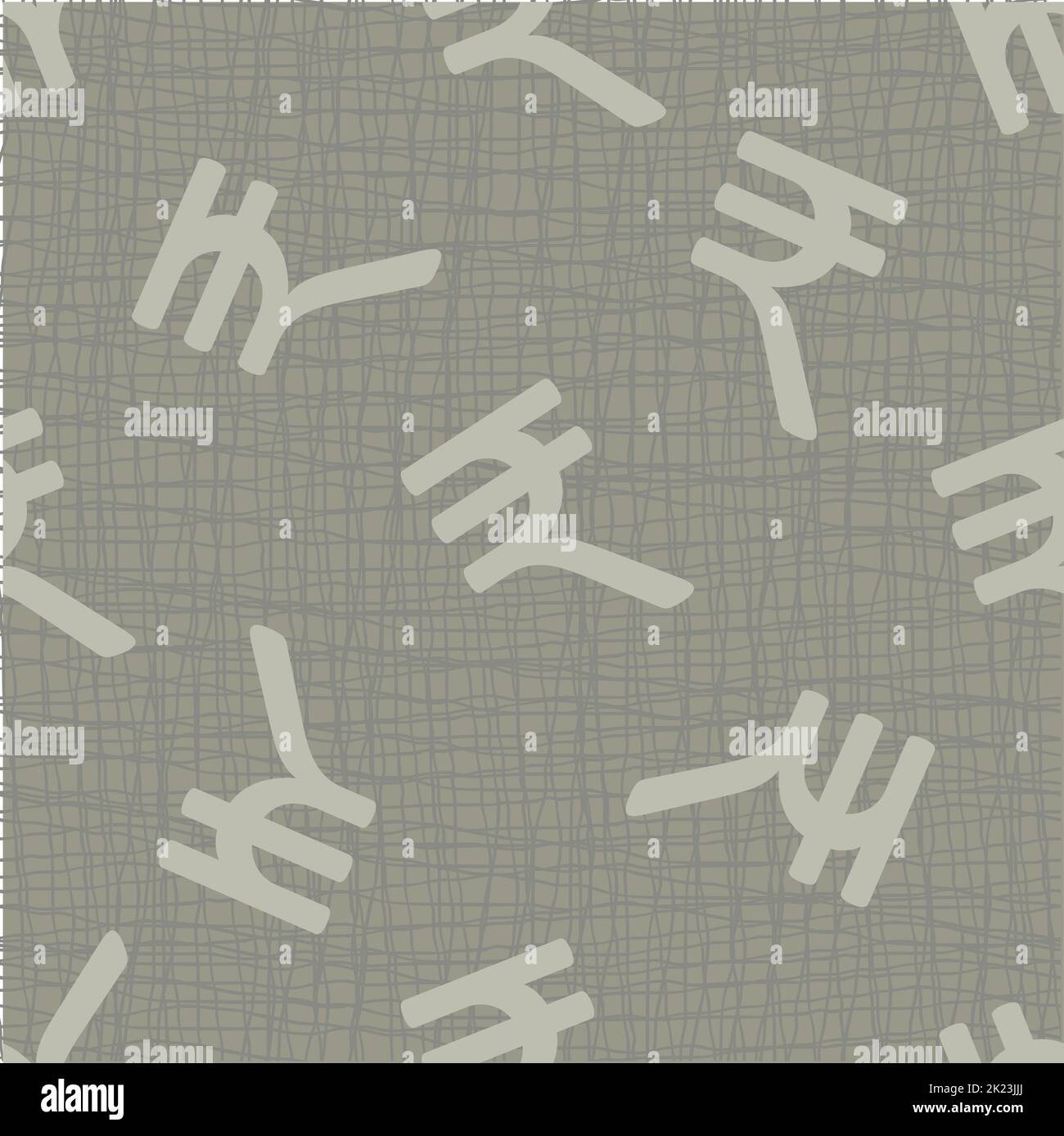 Indian rupee symbol vector pattern seamless background. Beige ...