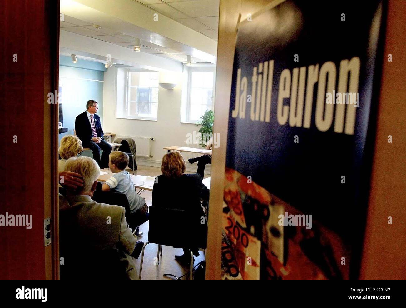Bo Lundgren, politician,The Moderate Party, during a visit in Linköping ...