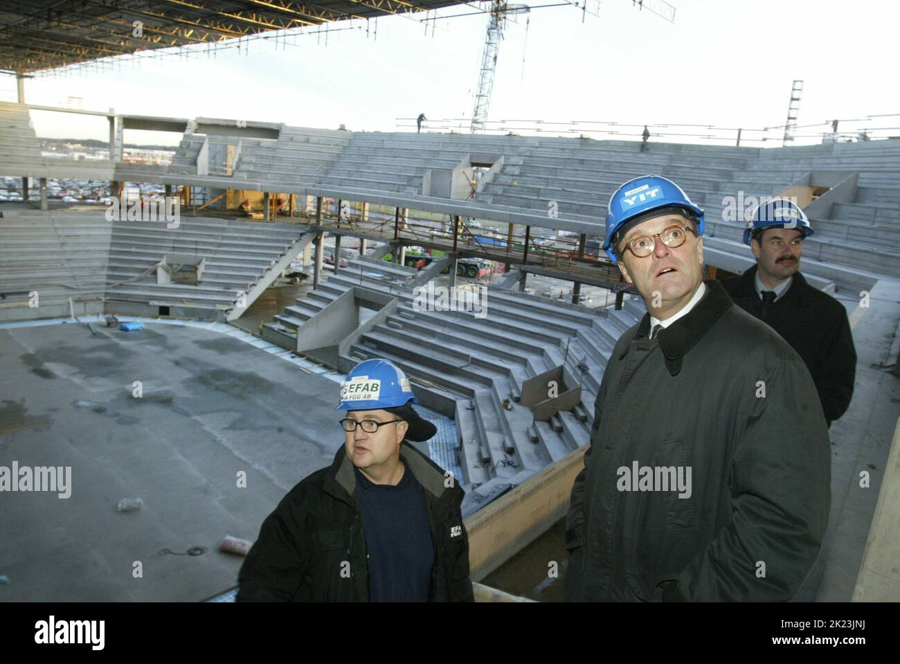 The construction of the new ice hockey arena, Cloetta Center, in ...