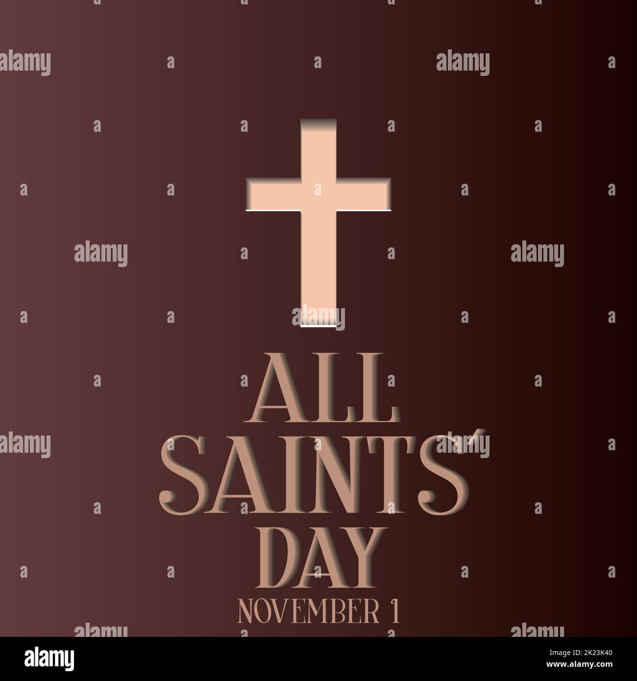 paper cut postcard. all saints day Stock Vector Image & Art - Alamy