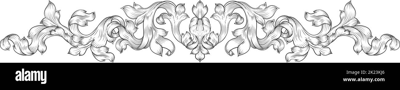 Crest Coat Of Arms Filigree Heraldic Border Band Stock Vector Image ...