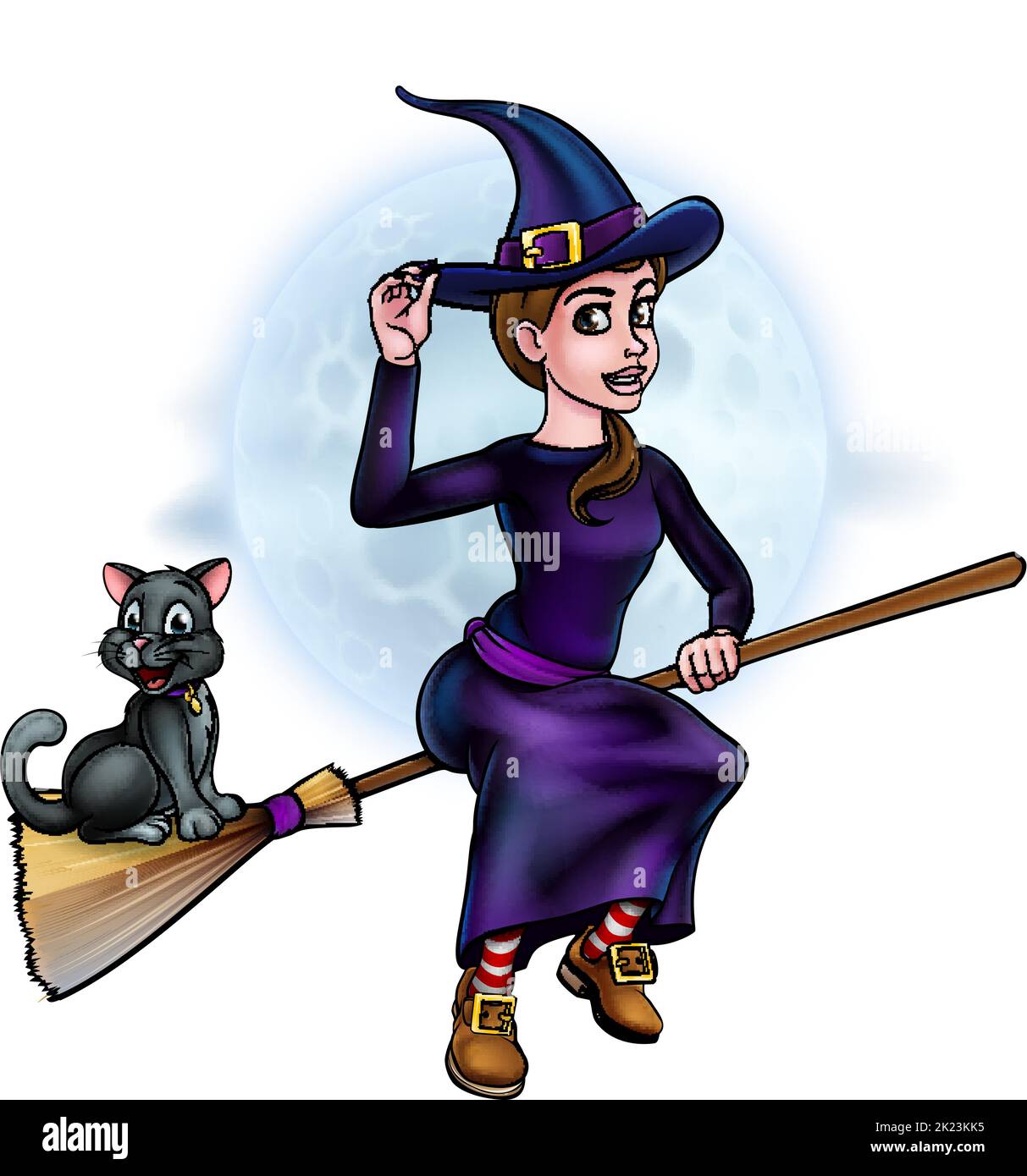 Flying witches Cut Out Stock Images & Pictures - Alamy