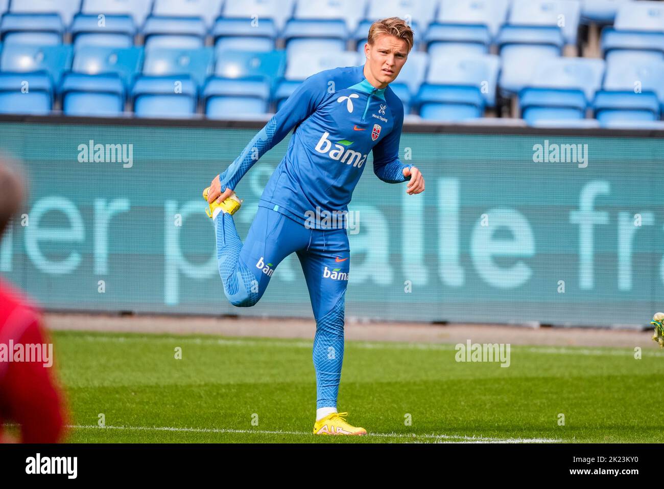 Oslo 20220922.Martin Odegaard during training with the Norwegian men's ... Oslo 20220922.Martin Odegaard during training with the Norwegian men's ...