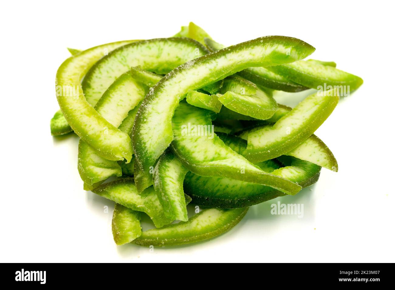 Dried pomelo slice isolated on a white background. Dried fruit in ...
