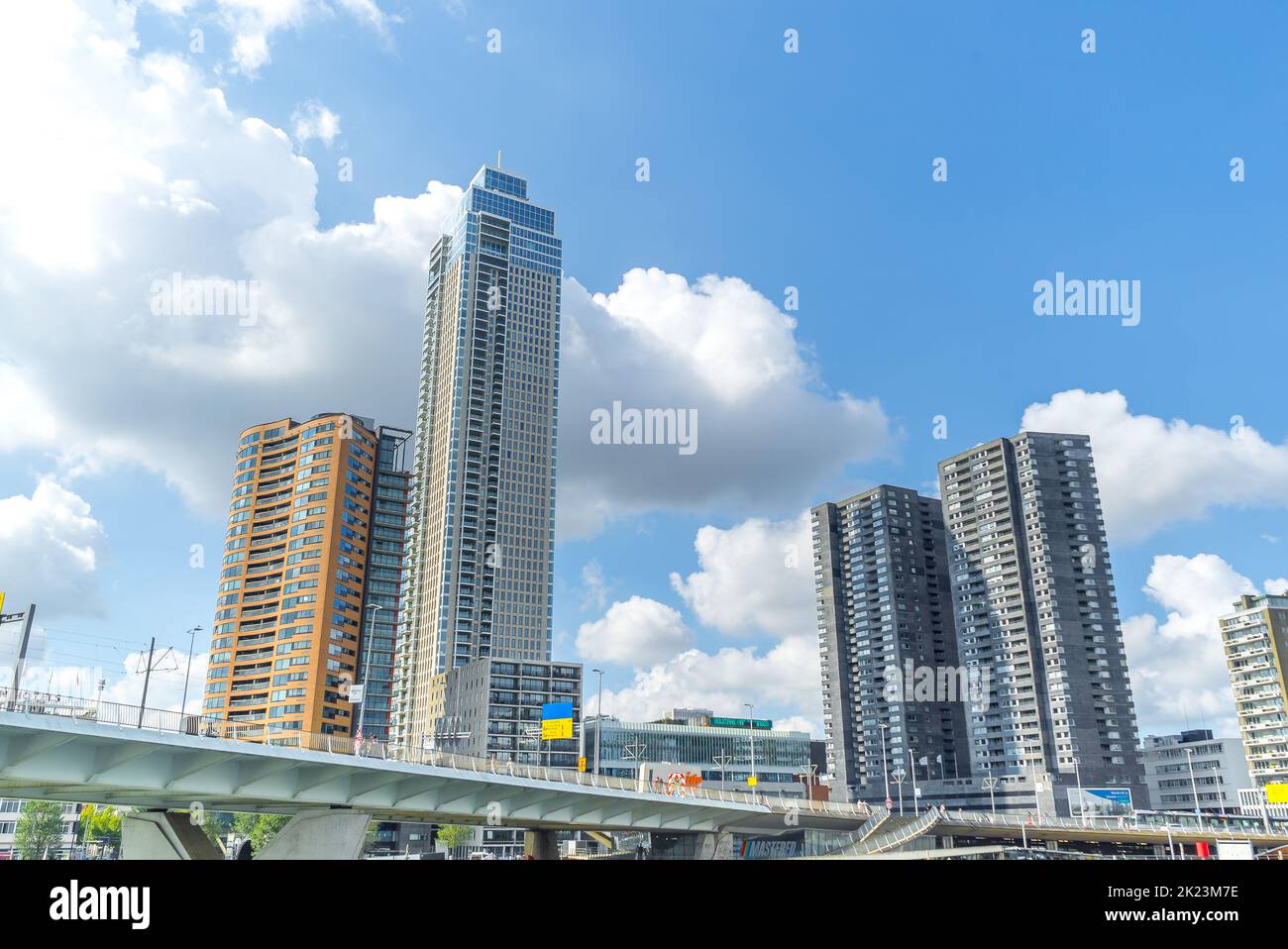 Amsterdam, Nederland - September, 2022: High rise industrial buildings ...