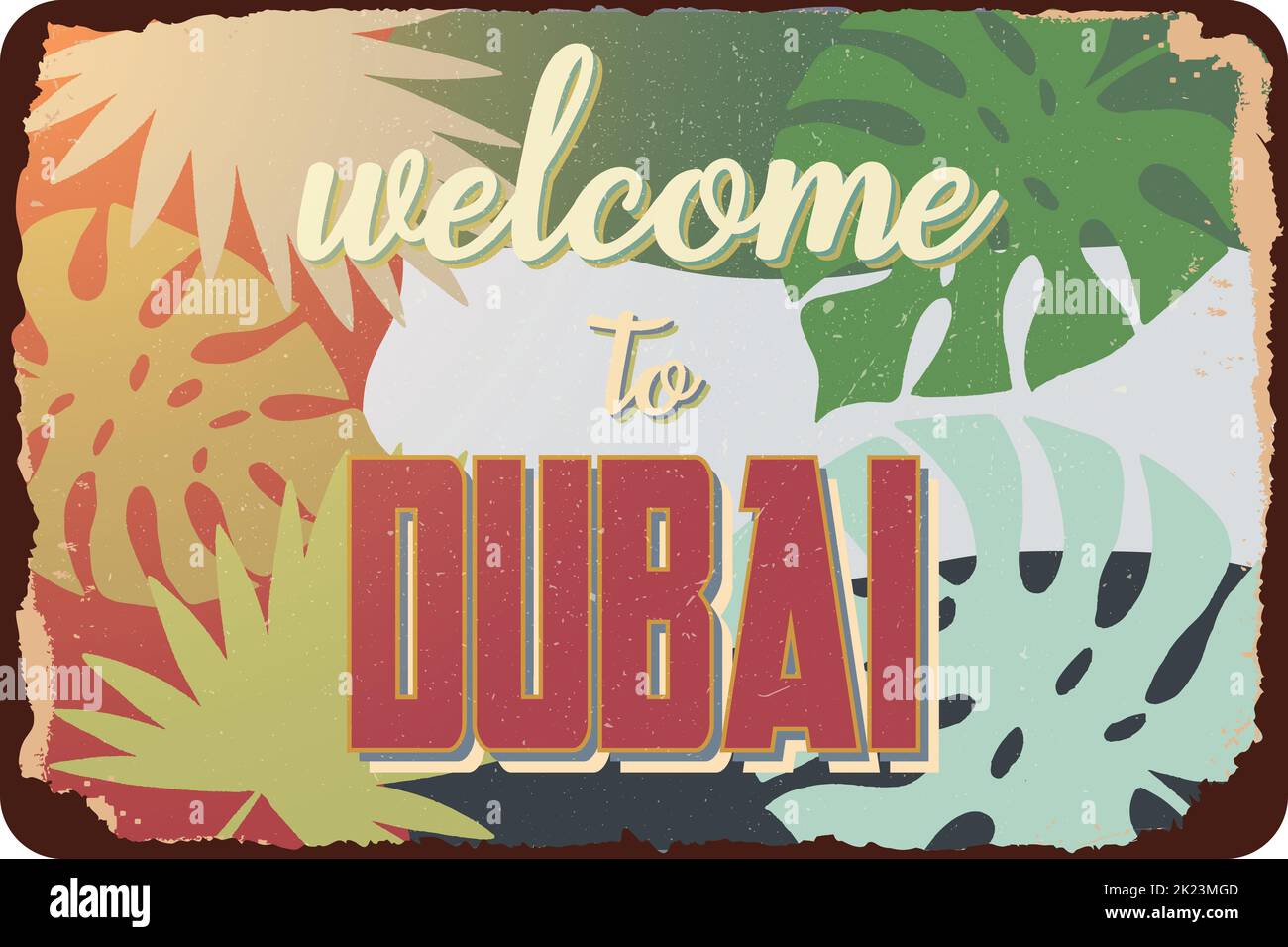 Welcome to dubai Stock Vector Images - Alamy