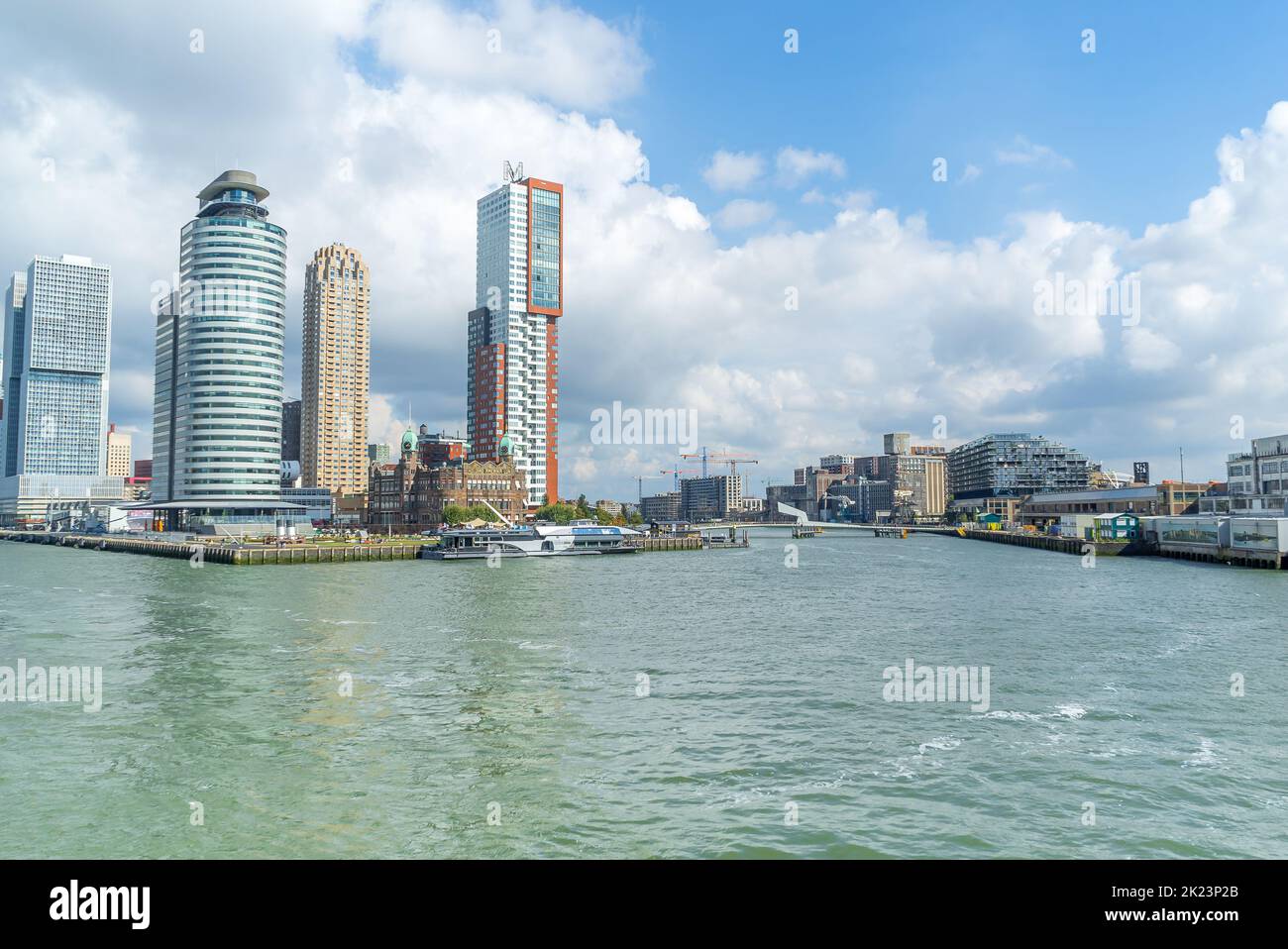 Amsterdam, Nederland - September, 2022: High rise industrial buildings ...
