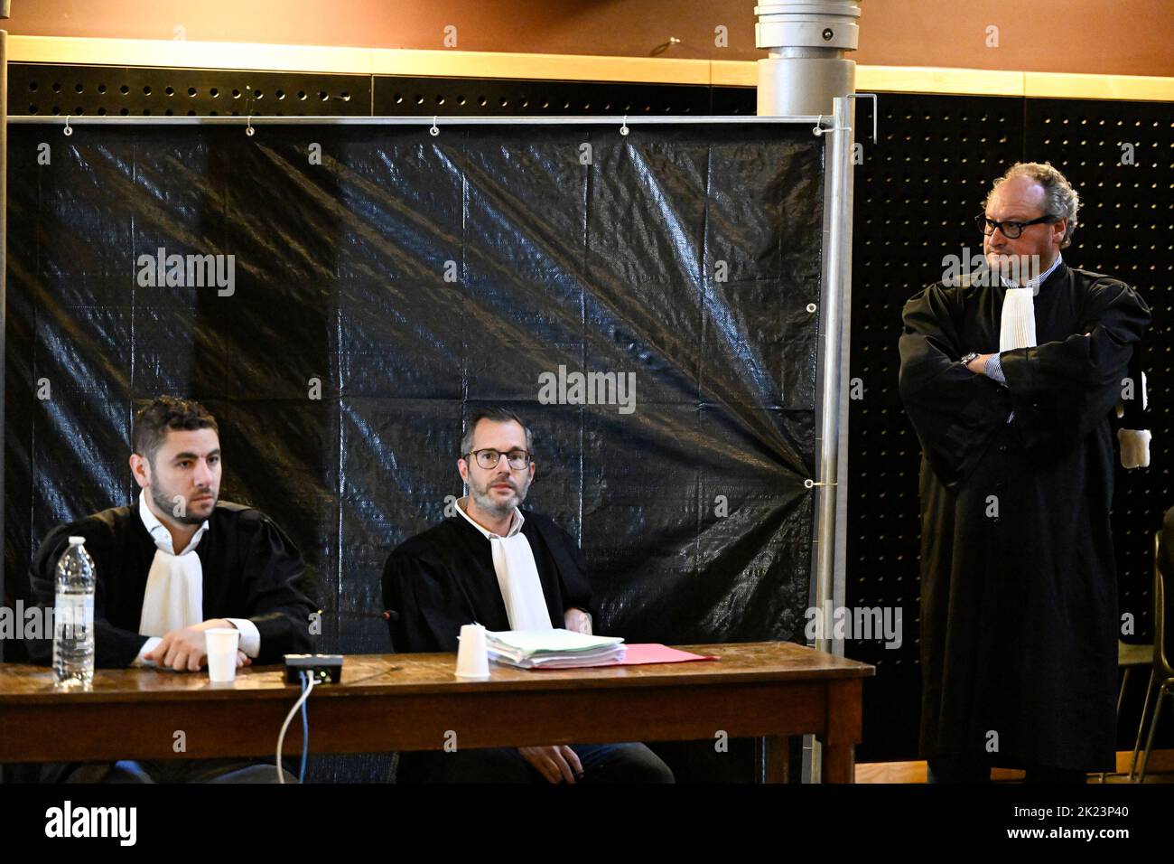 Lawyer Nabil Khoulalene, Lawyer Julien Charles and Lawyer Pierre Dupuis ...