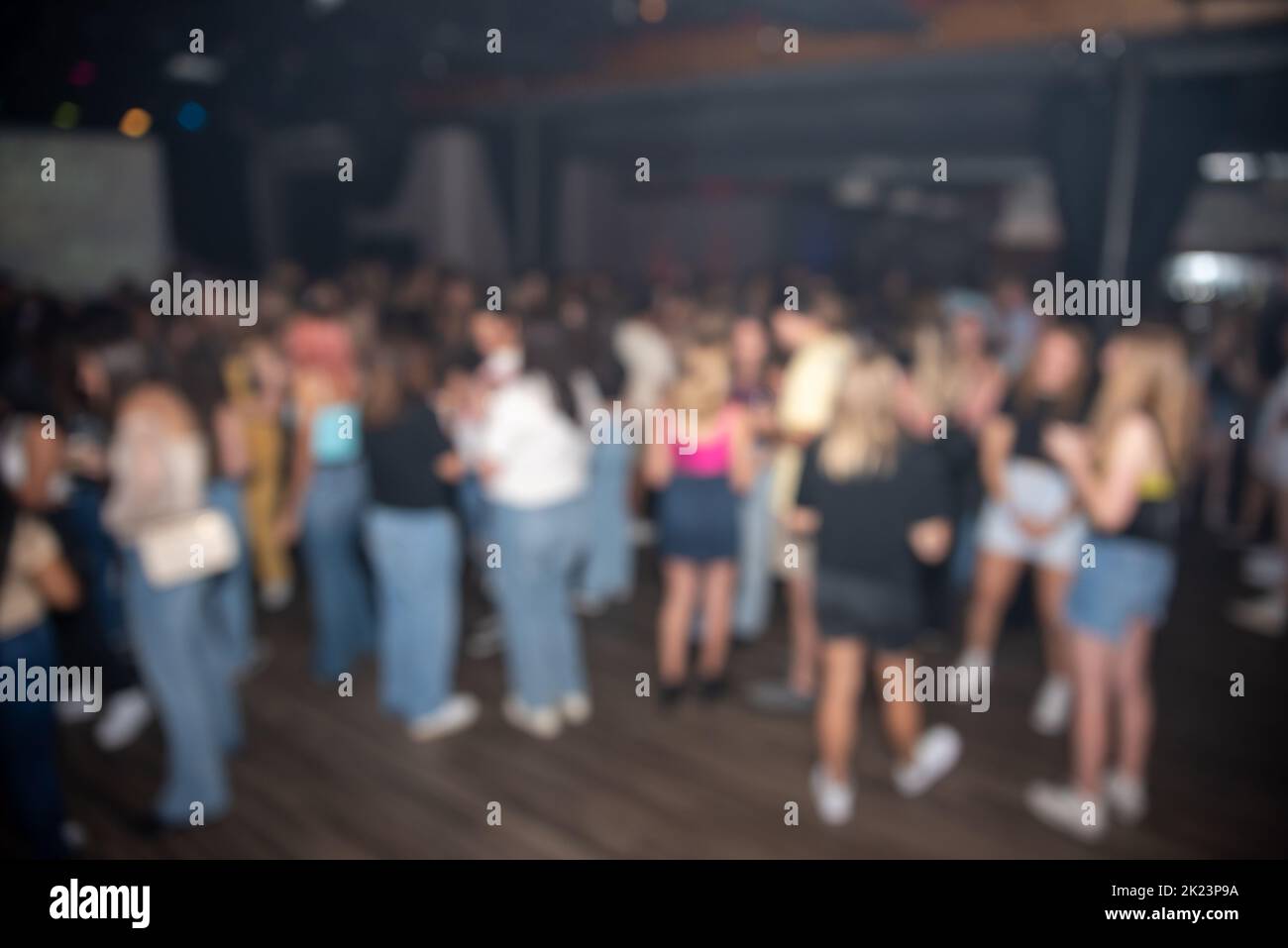 Blur image of a dance party at a club, background image. Party with ...