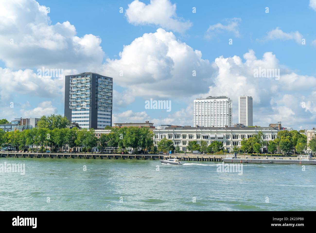 Amsterdam, Nederland - September, 2022: High rise industrial buildings ...