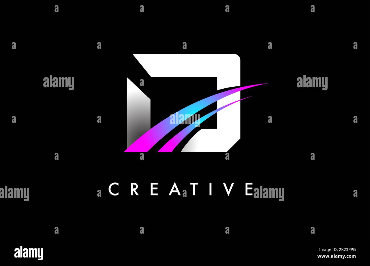 Modern d logo hi-res stock photography and images - Alamy