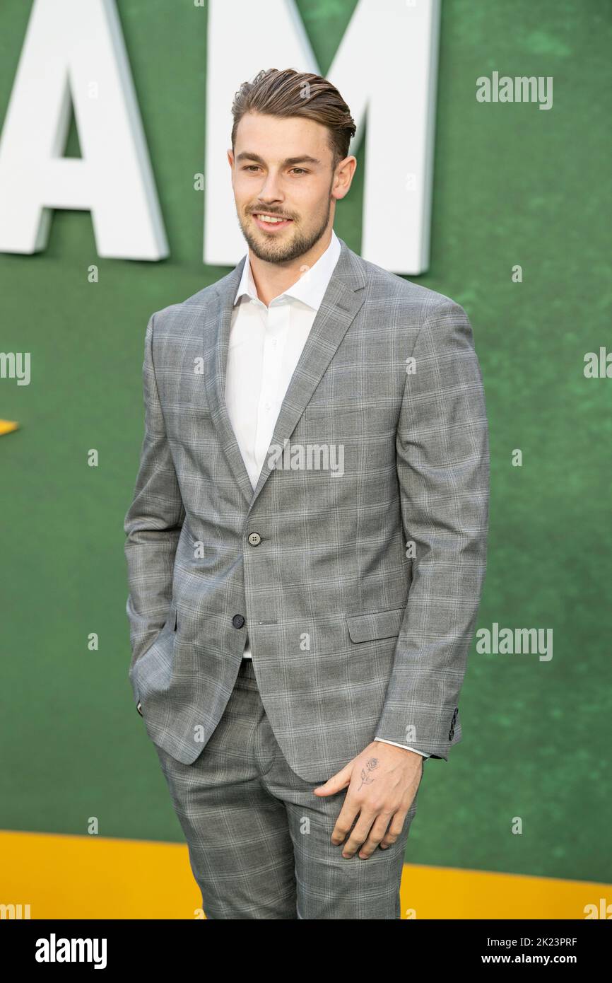 Andrew Le Page attends the "Amsterdam" European Premiere at Odeon Luxe ...